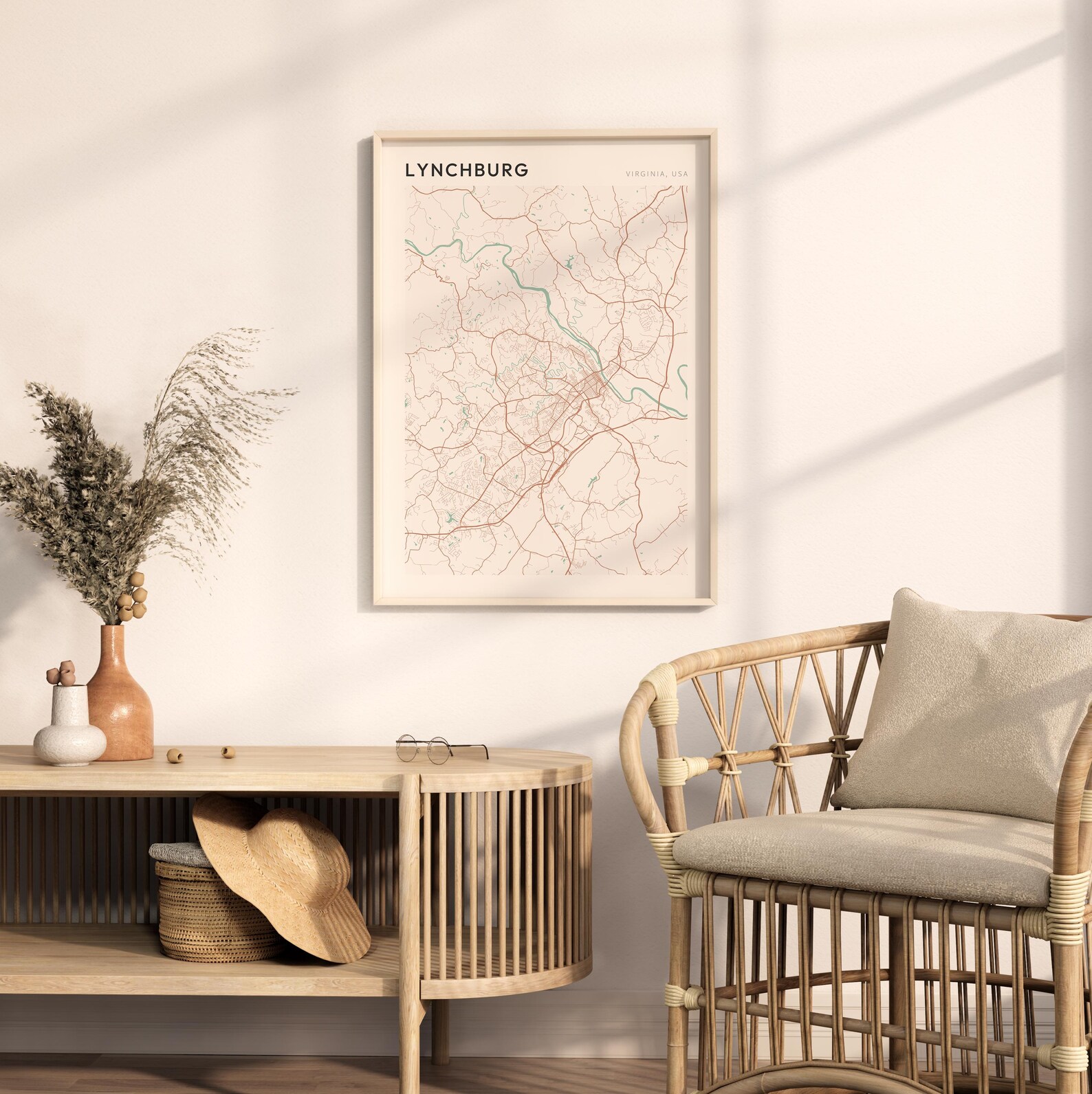 Lynchburg Map Poster, Lynchburg Print, Lynchburg Poster, Lynchburg Wall ...