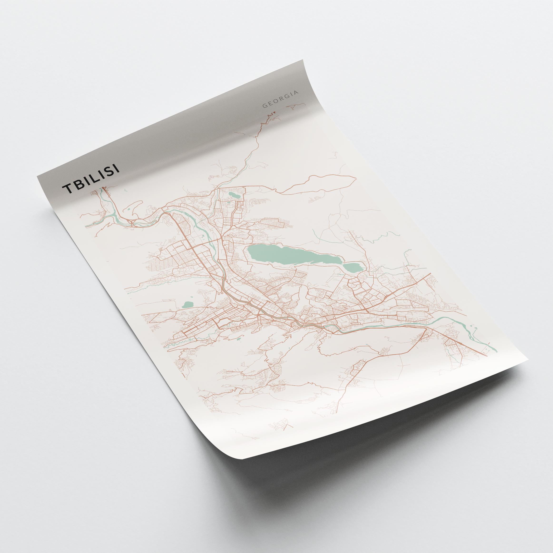 Tbilisi Map Poster, Tbilisi Print, Tbilisi Poster, Tbilisi Wall Art ...