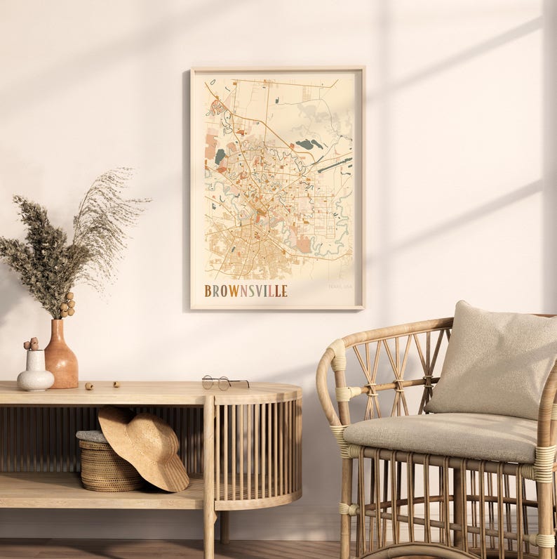 Brownsville Map Poster, Brownsville Print, Brownsville Poster ...
