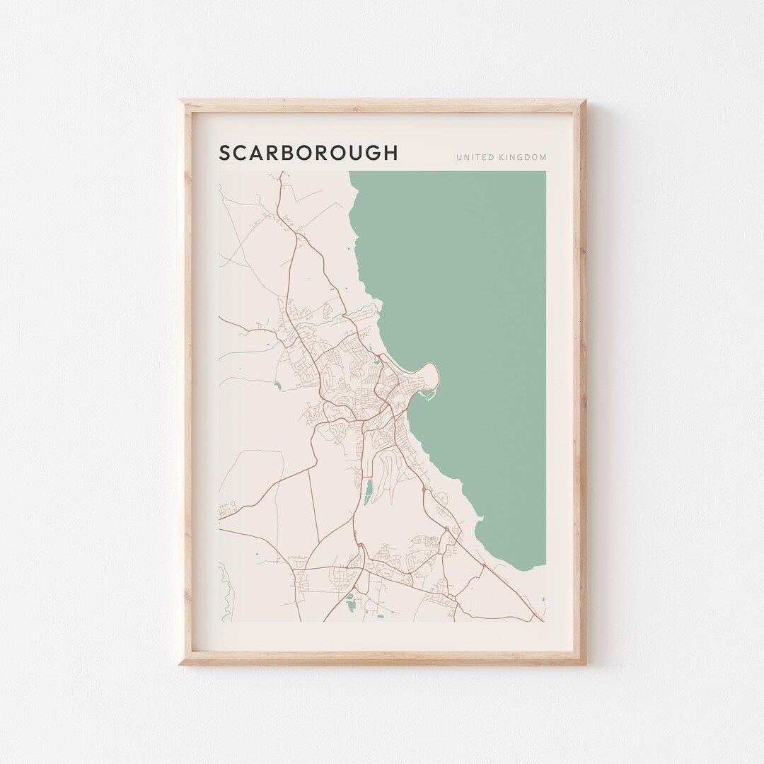 Scarborough Map Poster, Scarborough Print, Scarborough Poster ...