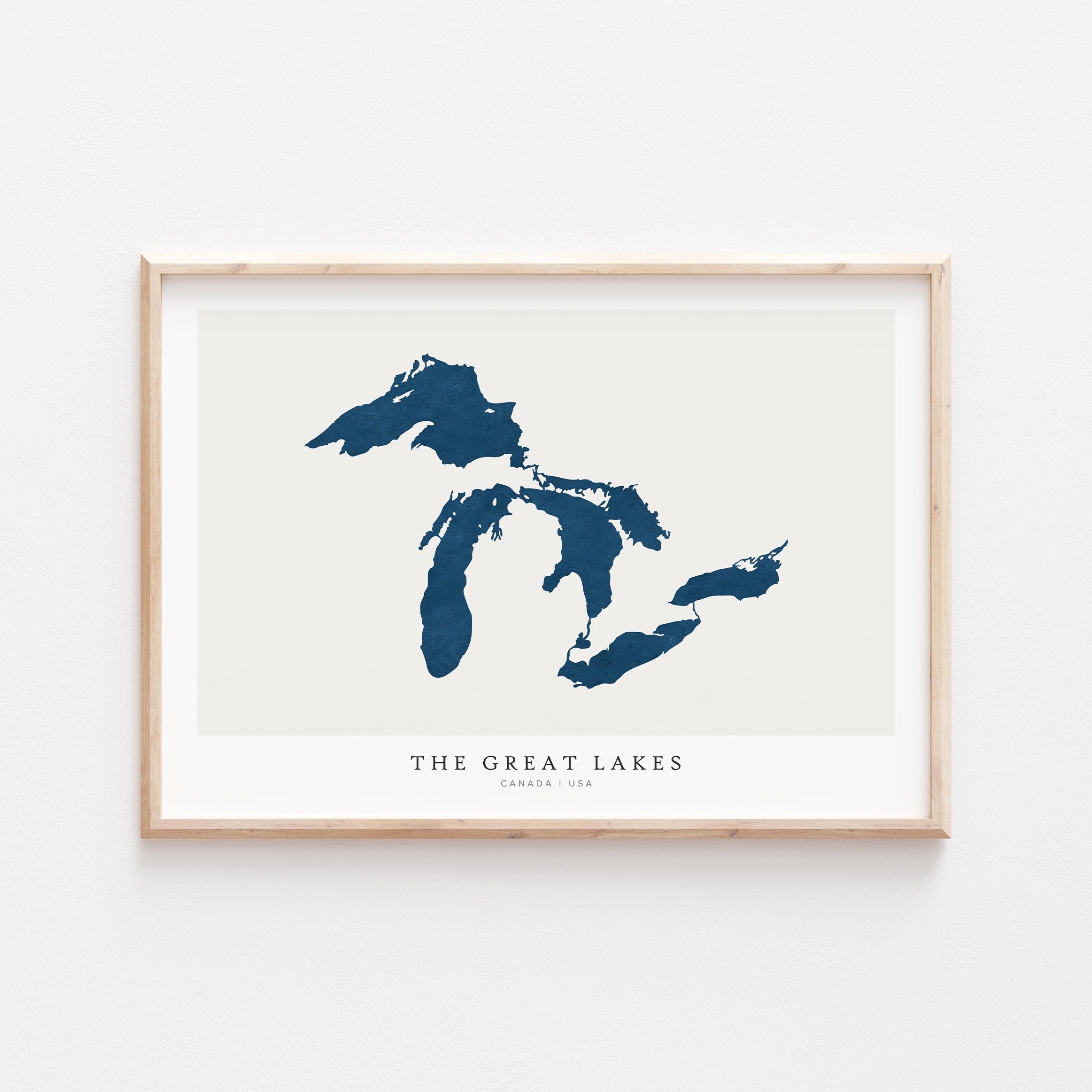 The Great Lakes, the Great Lakes Print, the Great Lakes Poster, the ...