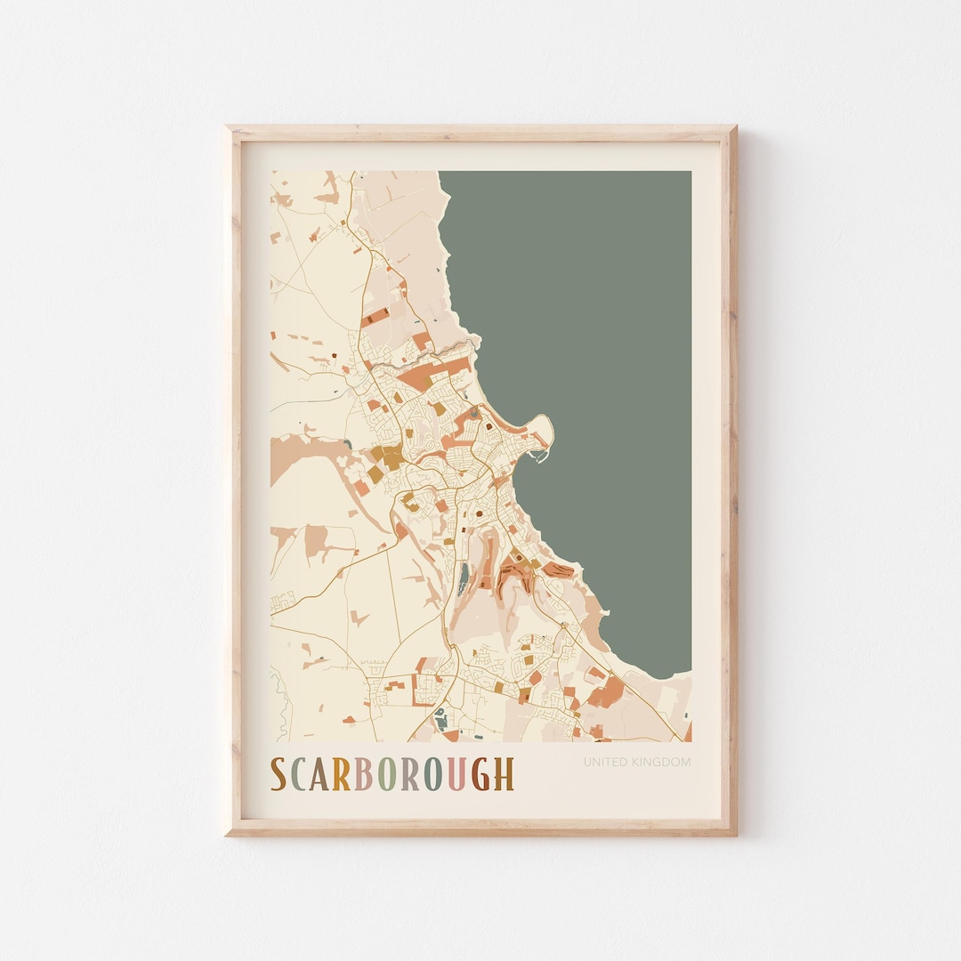 Scarborough Map Poster, Scarborough Print, Scarborough Poster ...