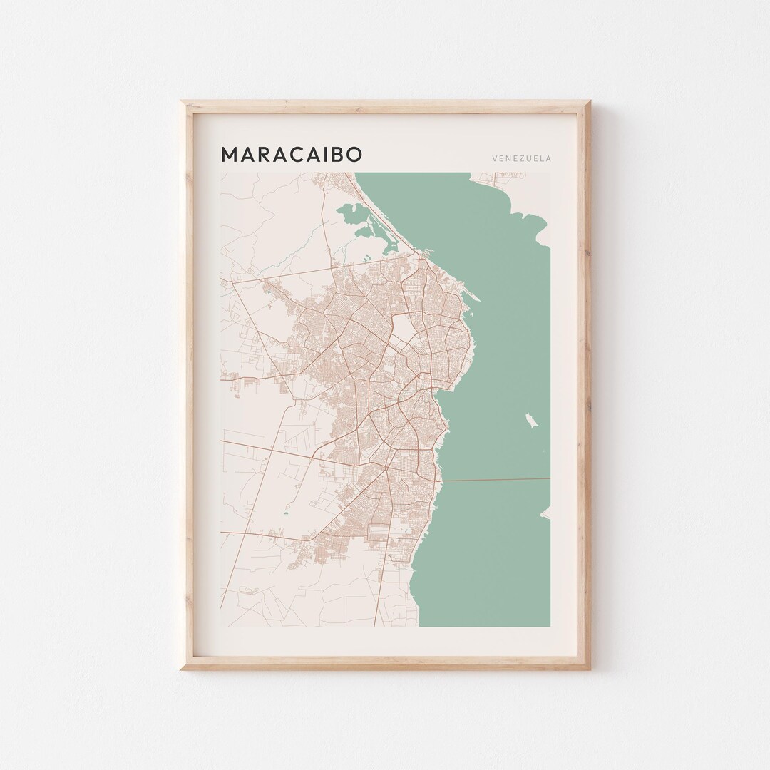 Maracaibo Map Poster, Maracaibo Print, Maracaibo Poster, Maracaibo Wall ...