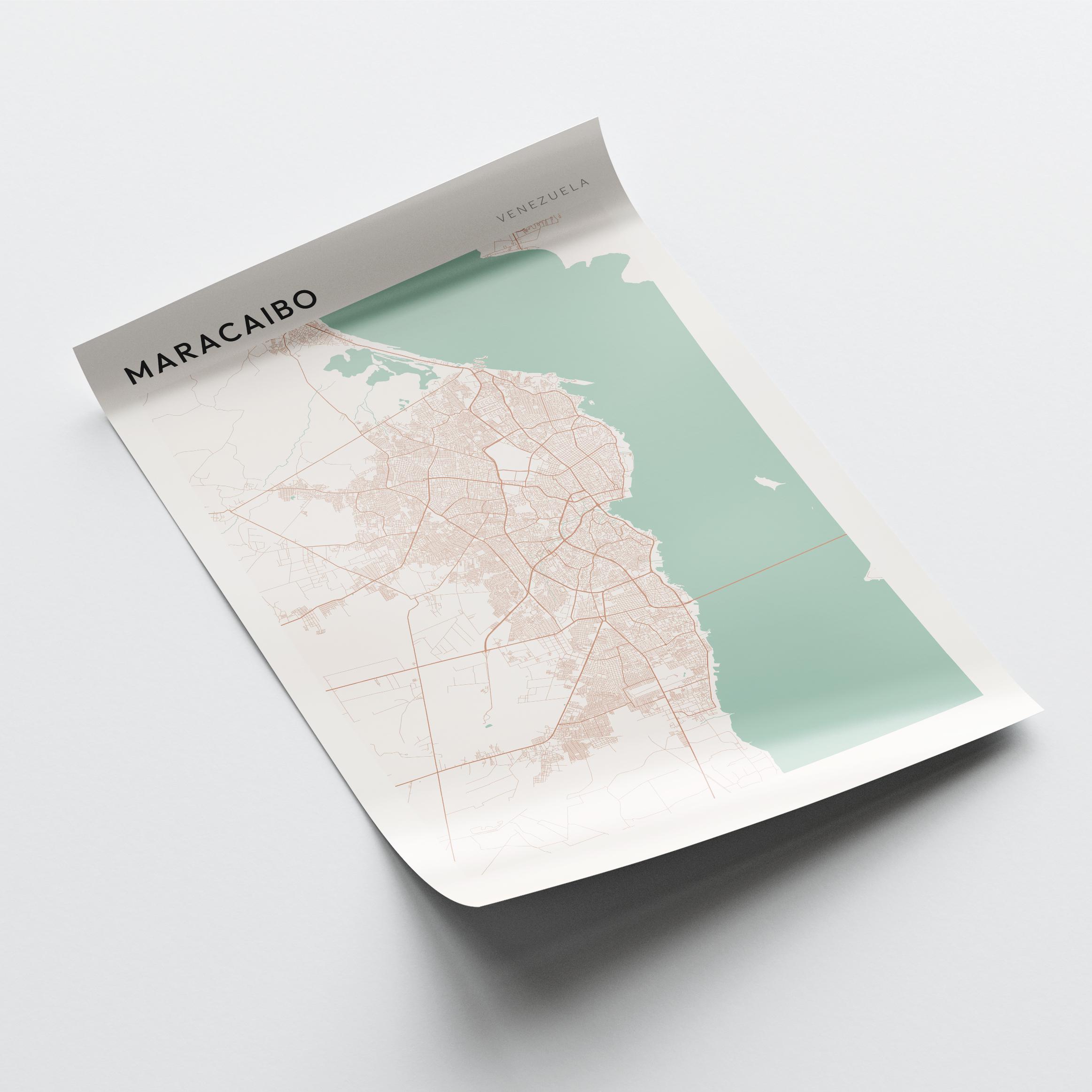 Maracaibo Map Poster, Maracaibo Print, Maracaibo Poster, Maracaibo Wall ...