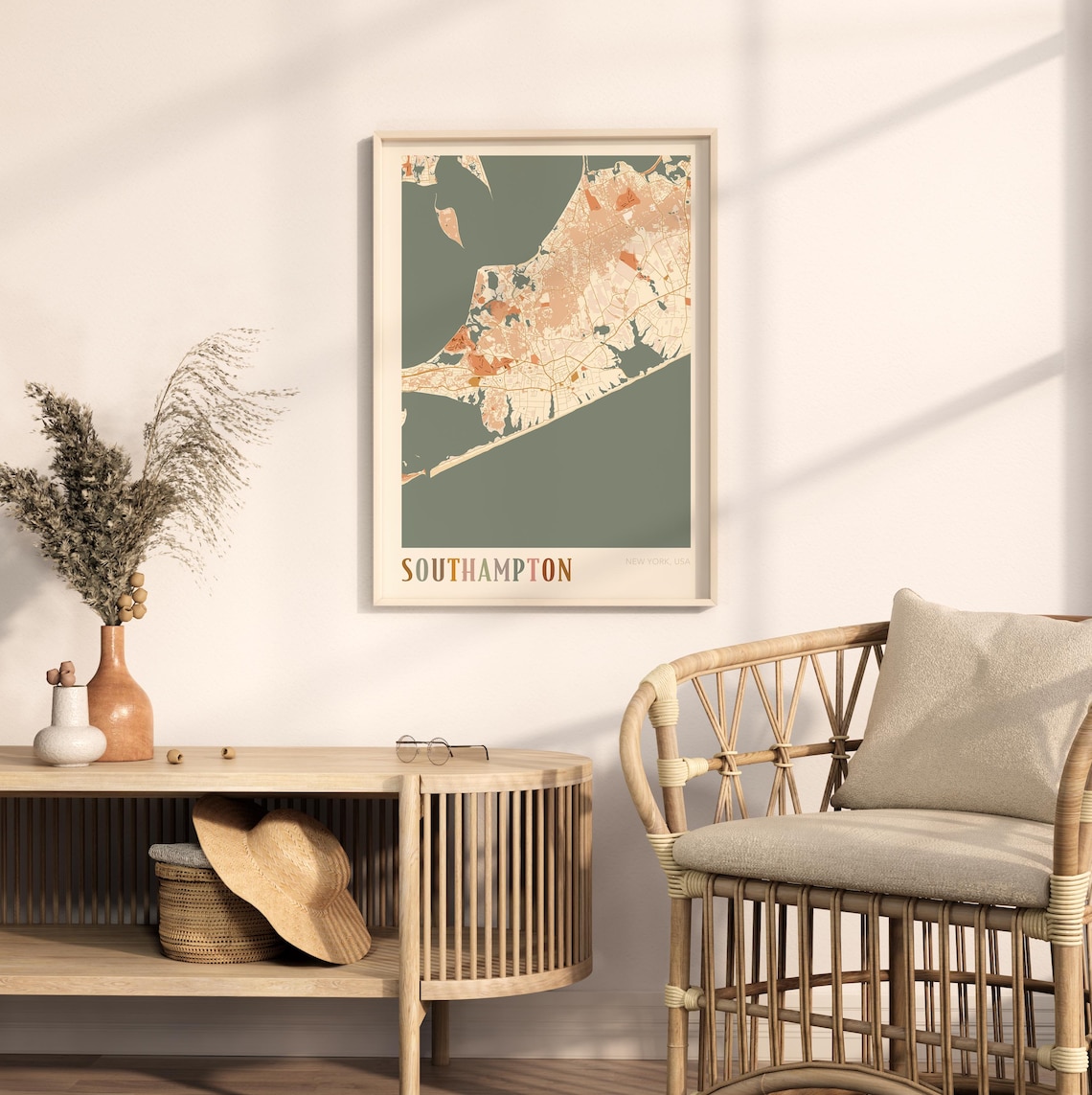 Southampton Map Poster, Southampton Print, Southampton Poster ...