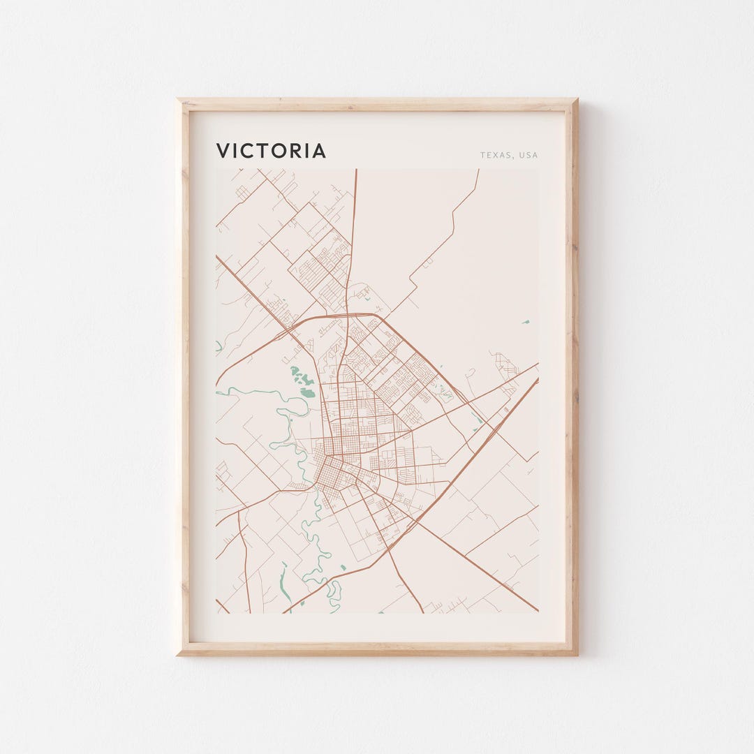 Victoria Map Poster, Victoria Print, Victoria Poster, Victoria Wall Art ...