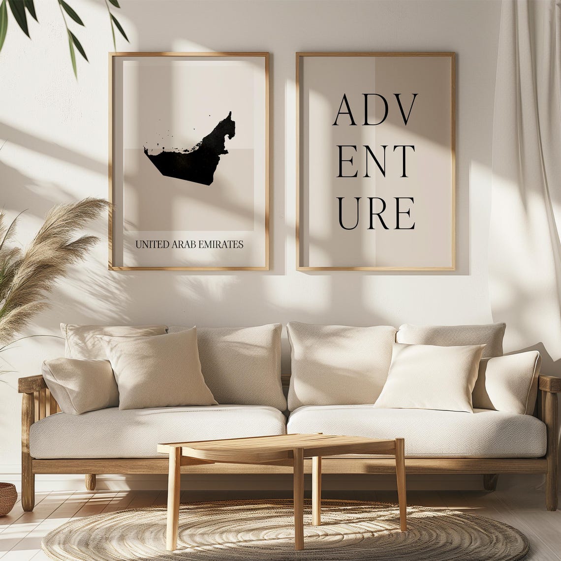 United Arab Emirates Map Poster, United Arab Emirates Print, United ...