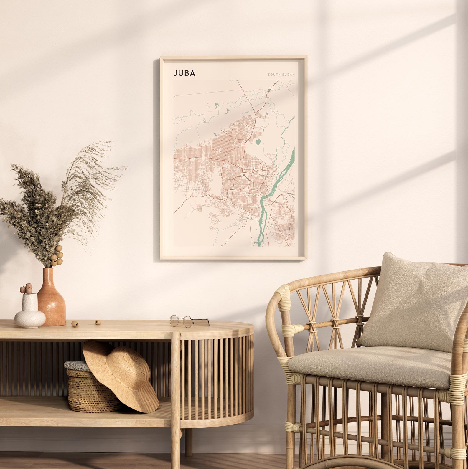 Juba Map Poster, Juba Print, Juba Poster, Juba Wall Art, South Sudan ...