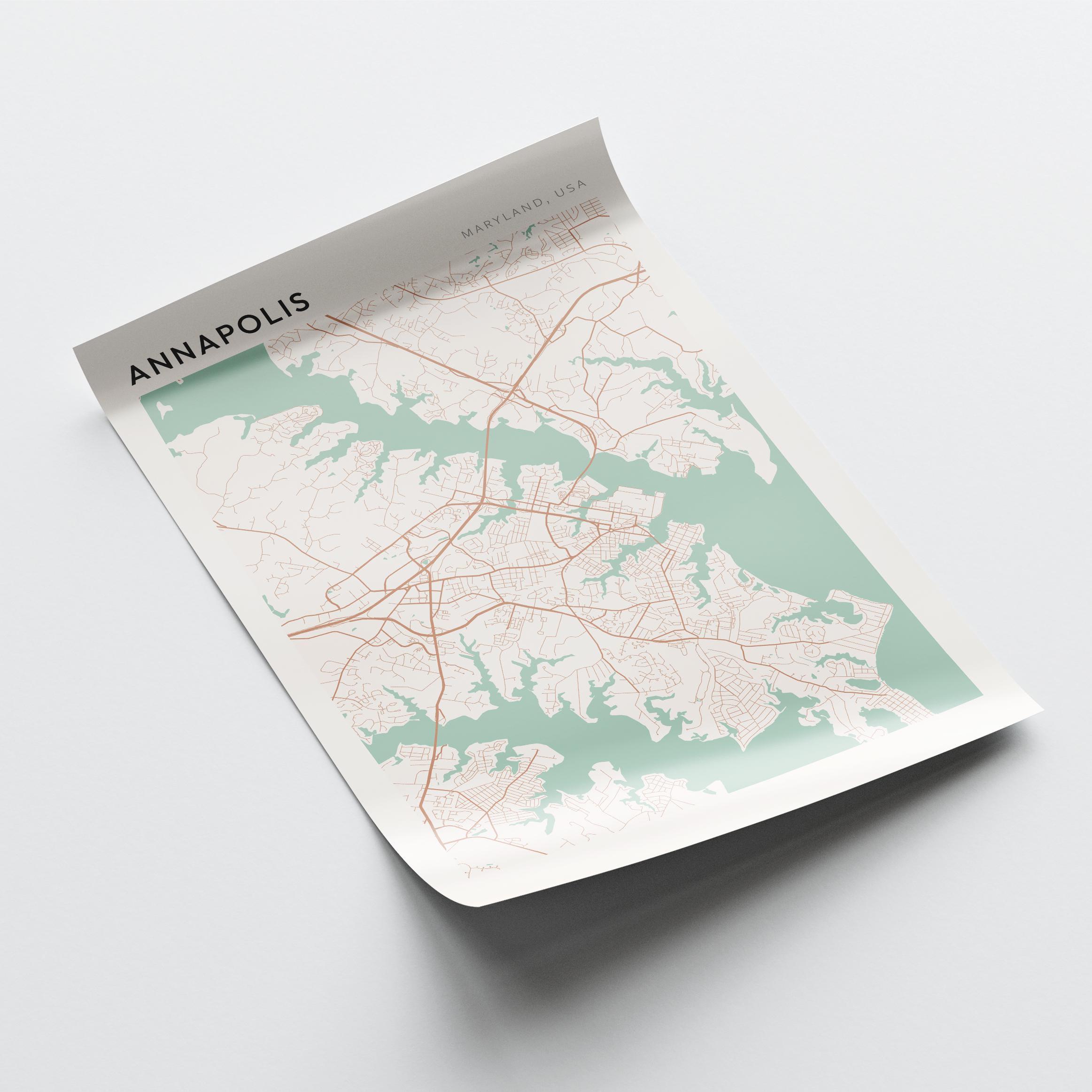 Annapolis Map Poster, Annapolis Print, Annapolis Poster, Annapolis Wall ...