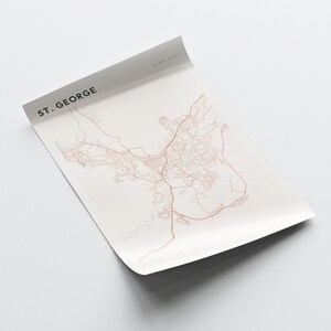 St. George Map Poster, St. George Print, St. George Poster, St. George ...