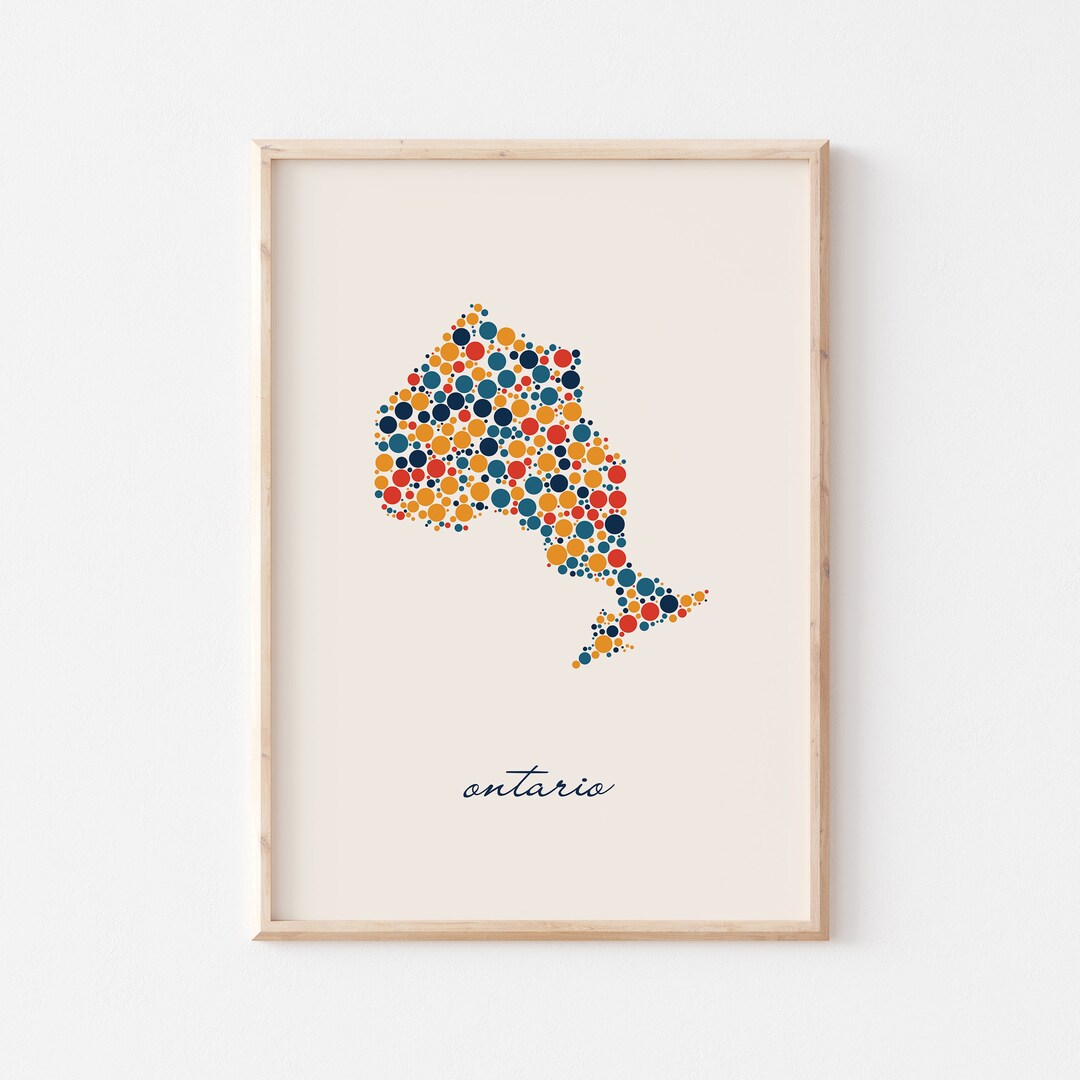 Ontario Map Poster, Ontario Poster, Ontario Print, Ontario Wall Art ...