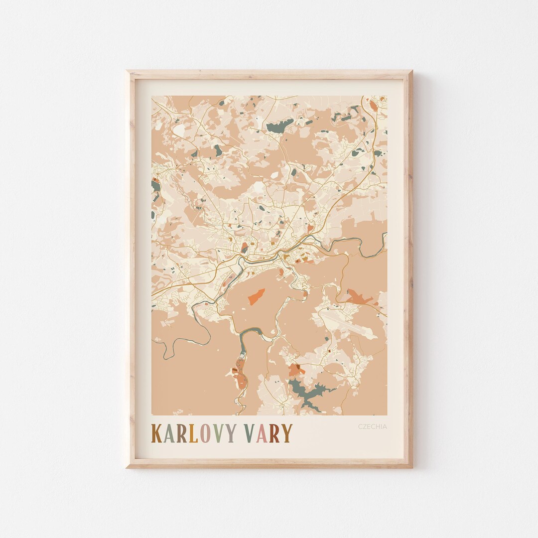 Karlovy Vary Map Poster, Karlovy Vary Print, Karlovy Vary Poster ...