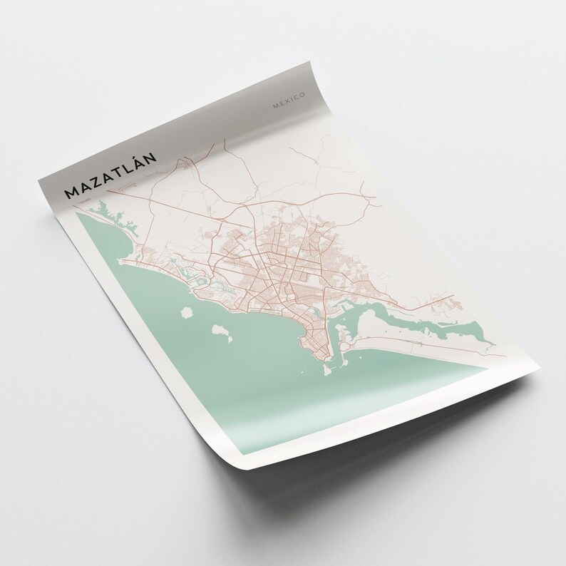 Mazatlan Map Poster, Mazatlan Print, Mazatlan Poster, Mazatlan Wall Art ...