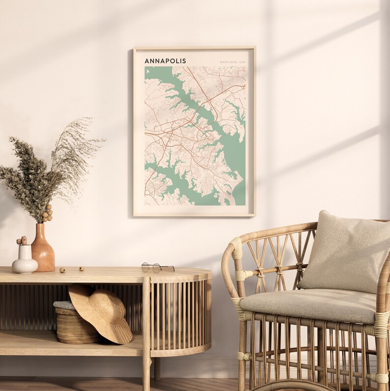 Annapolis Map Poster, Annapolis Print, Annapolis Poster, Annapolis Wall ...