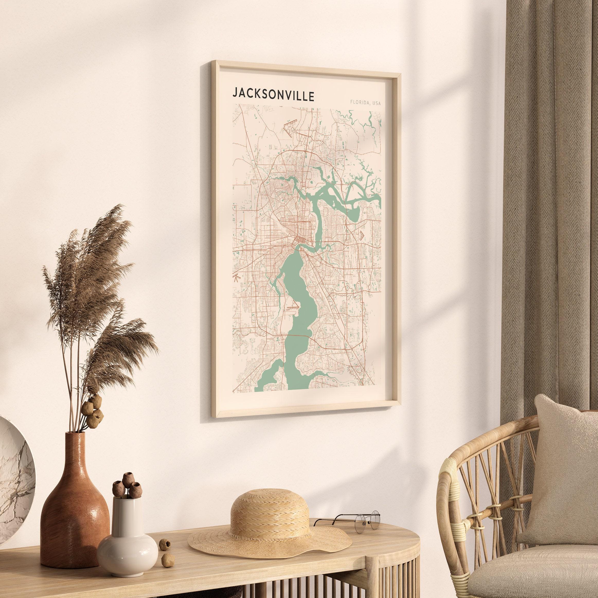 Jacksonville Map Poster, Jacksonville Poster, Jacksonville Print ...