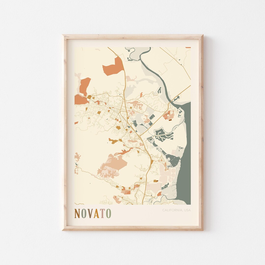 Novato Map Poster, Novato Print, Novato Poster, Novato Wall Art ...