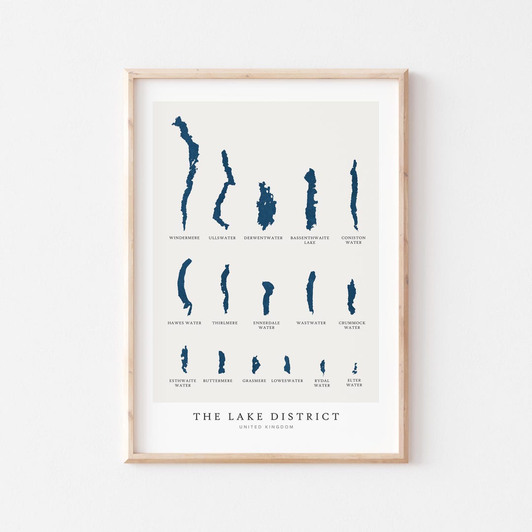 Lake District, Lake District Print, Lake District Poster, Lake District ...