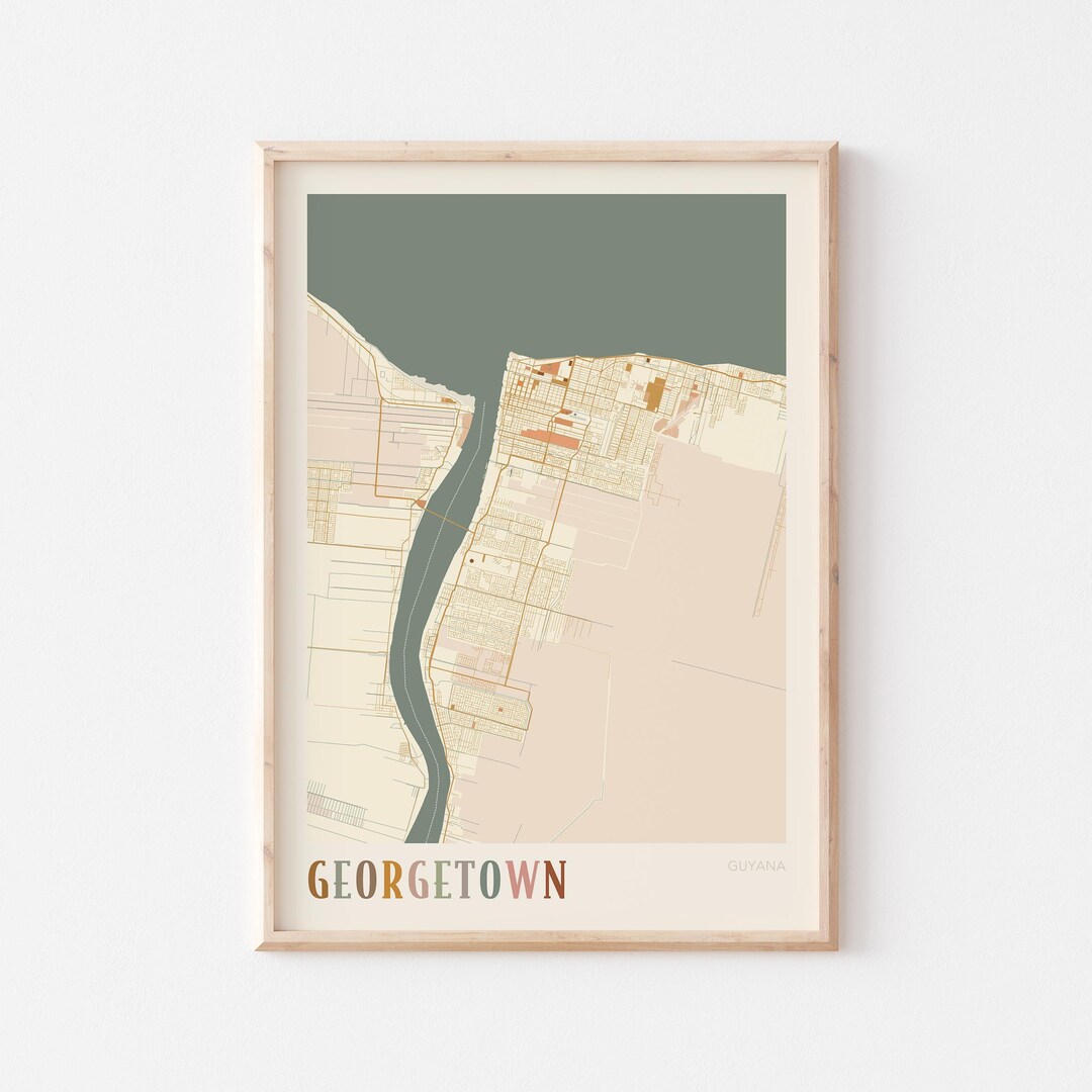 Georgetown Map Poster, Georgetown Print, Georgetown Poster, Georgetown ...