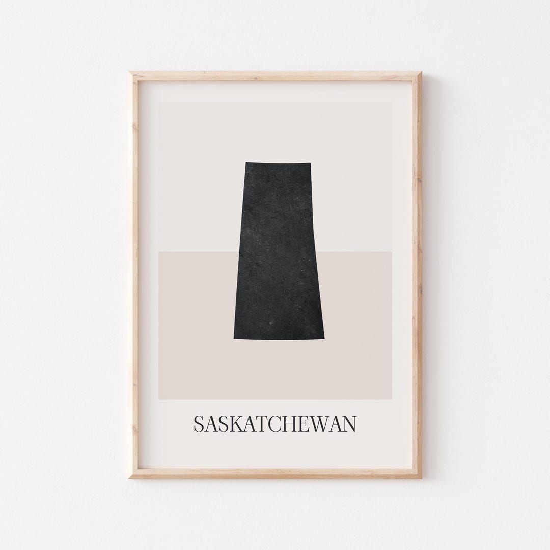 Saskatchewan Map Poster, Saskatchewan Print, Saskatchewan Map Print ...