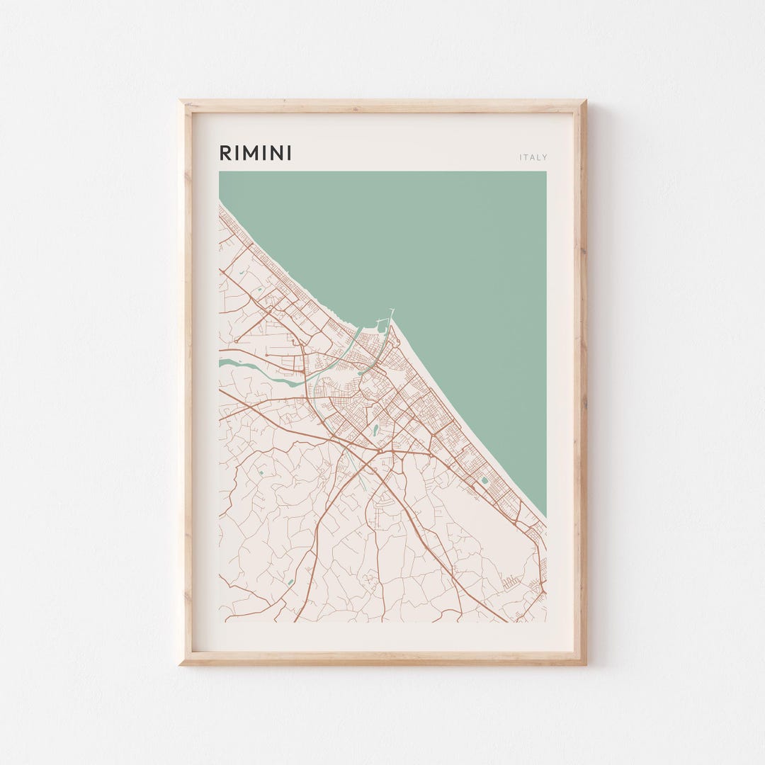 Rimini Map Poster, Rimini Print, Rimini Poster, Rimini Wall Art, Italy ...