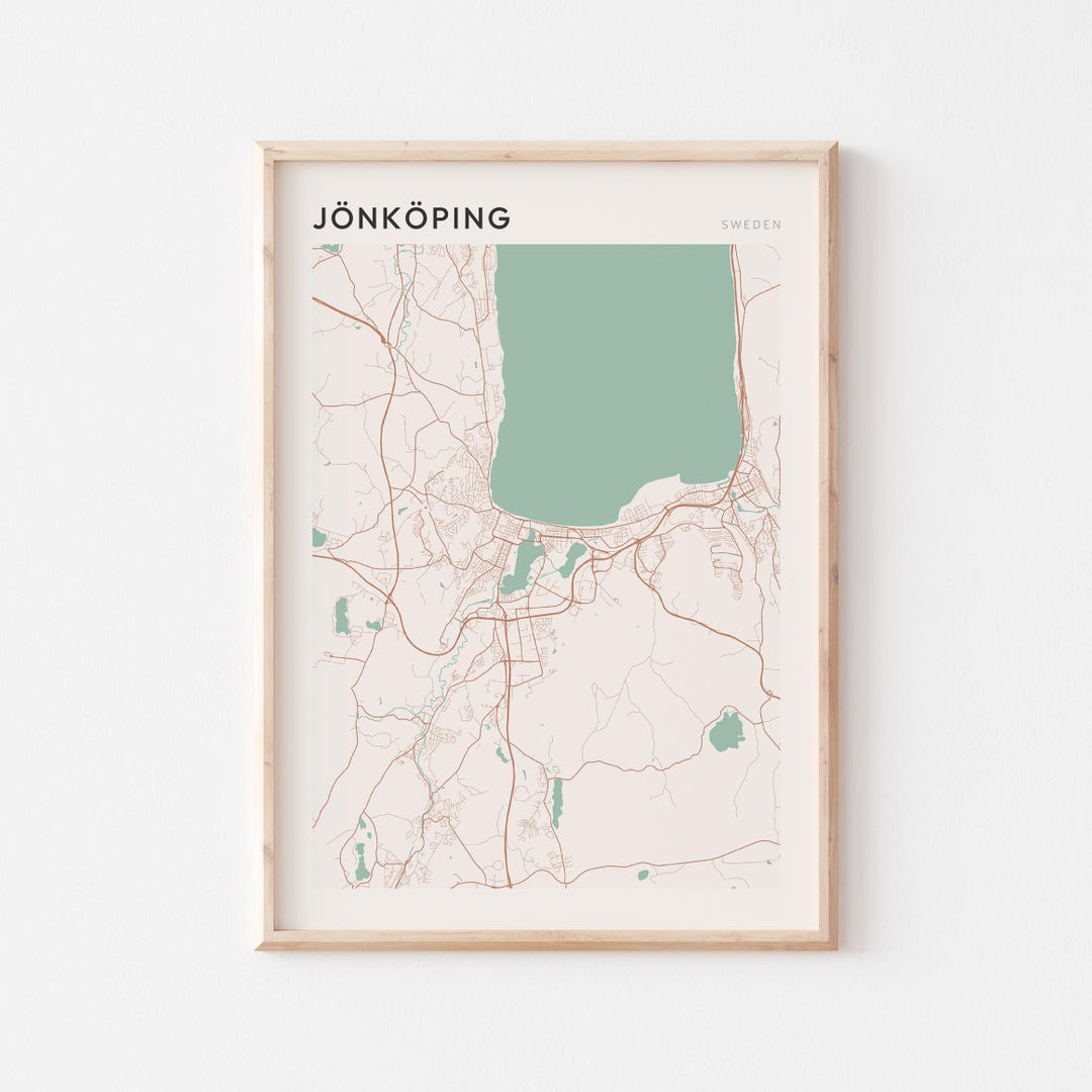 Jonkoping Map Poster, Jonkoping Print, Jonkoping Poster, Jonkoping Wall ...