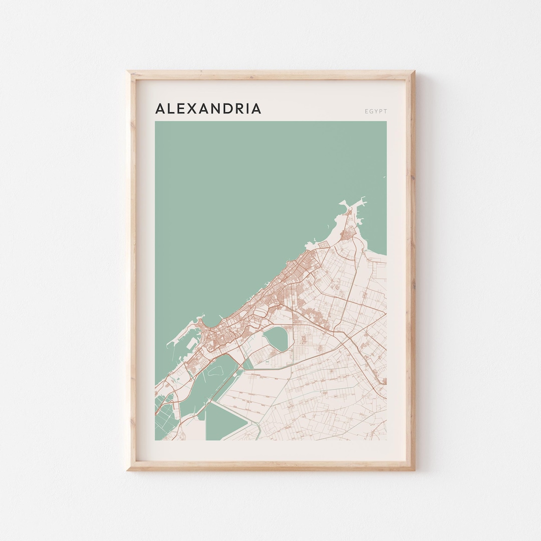Alexandria Map Poster, Alexandria Print, Alexandria Poster, Alexandria ...