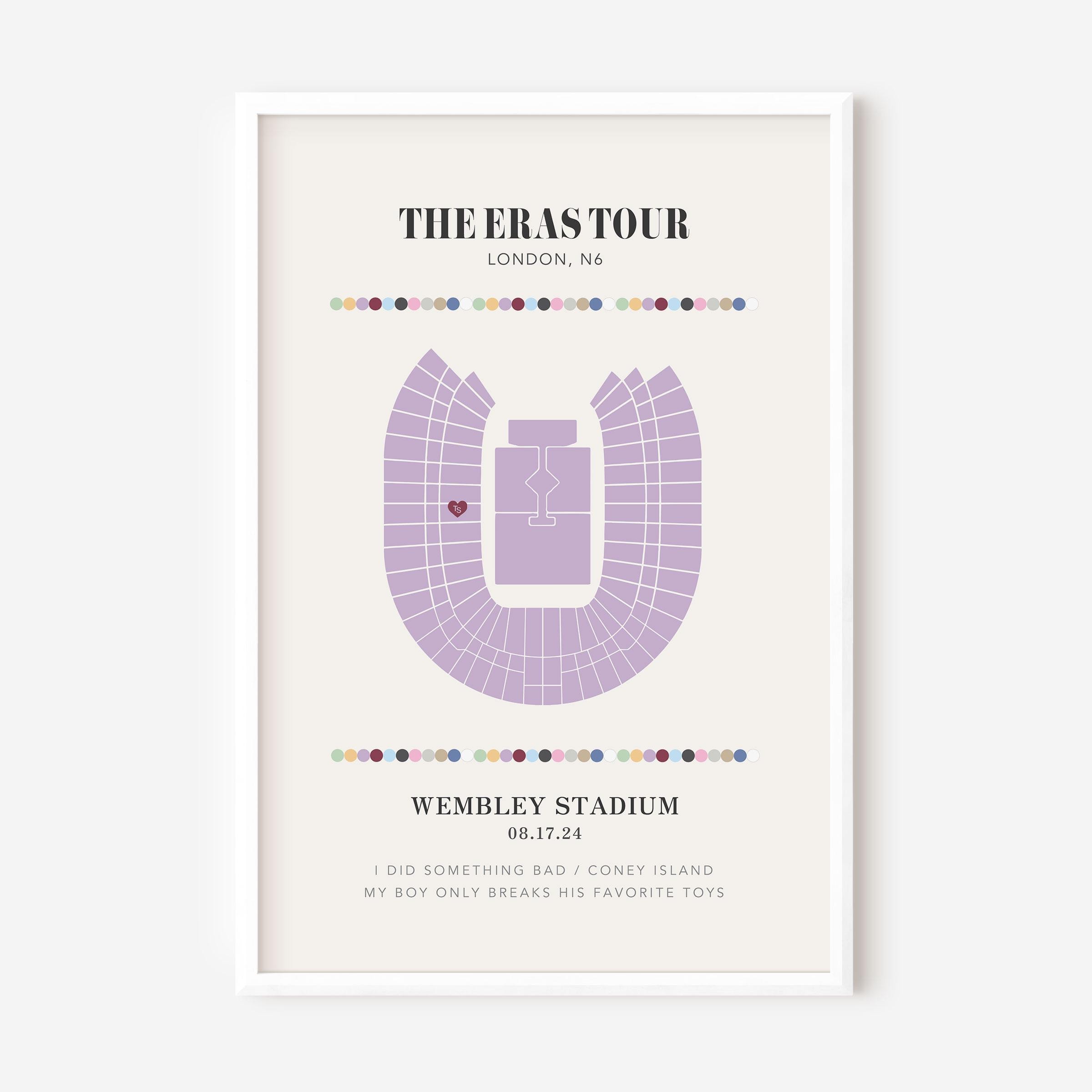 Any Stadium Eras Tour Poster, Eras Tour Stadium Poster, the Eras Tour ...