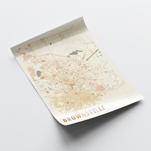 Brownsville Map Poster, Brownsville Print, Brownsville Poster ...