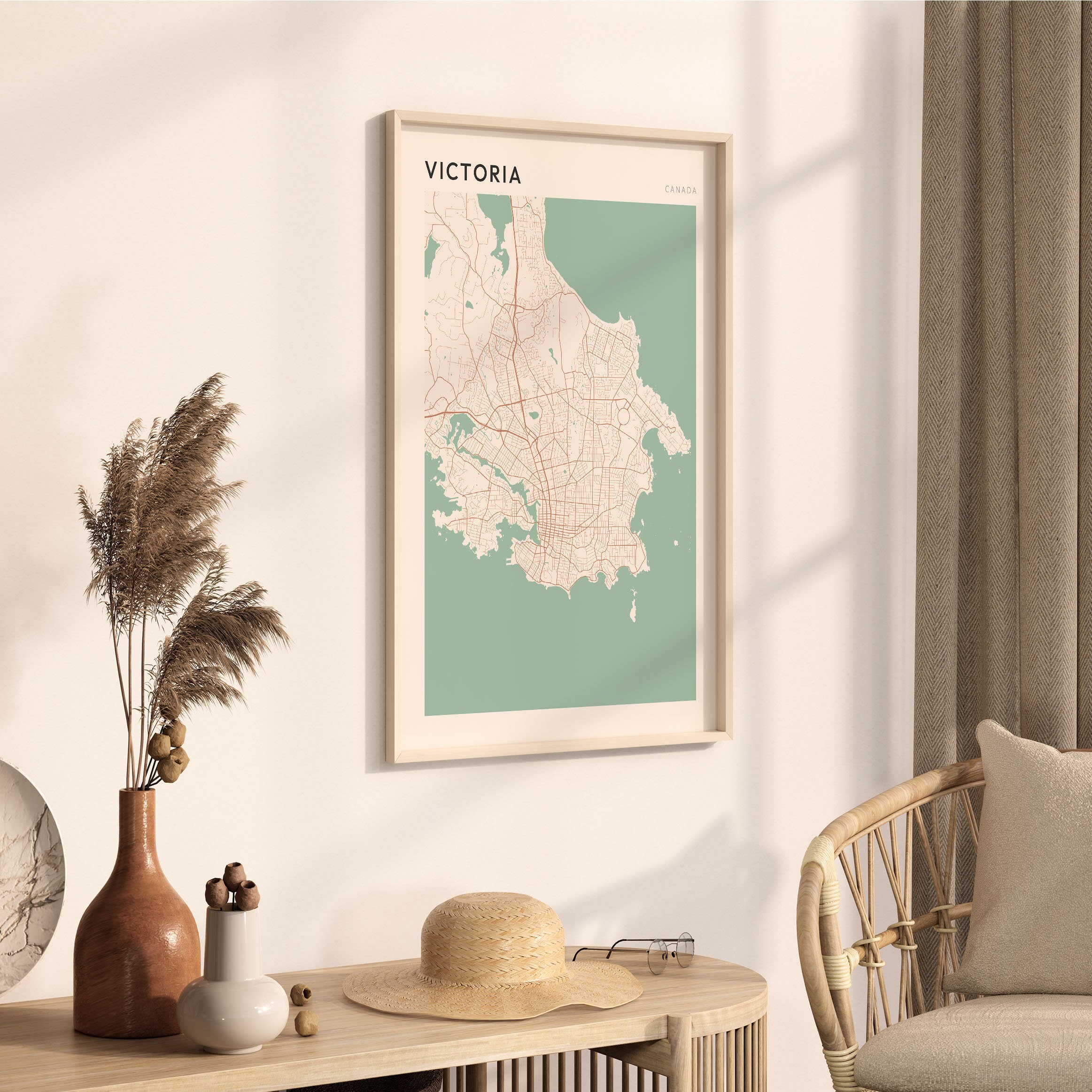 Victoria Map Poster, Victoria Wall Art, Victoria Map, Victoria Poster ...