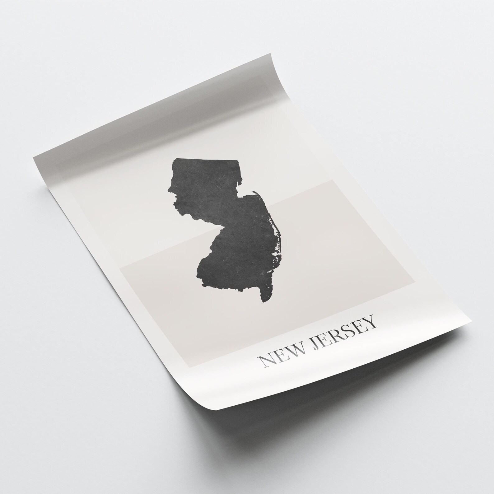 New Jersey Map Poster, New Jersey Print, New Jersey Map Print ...