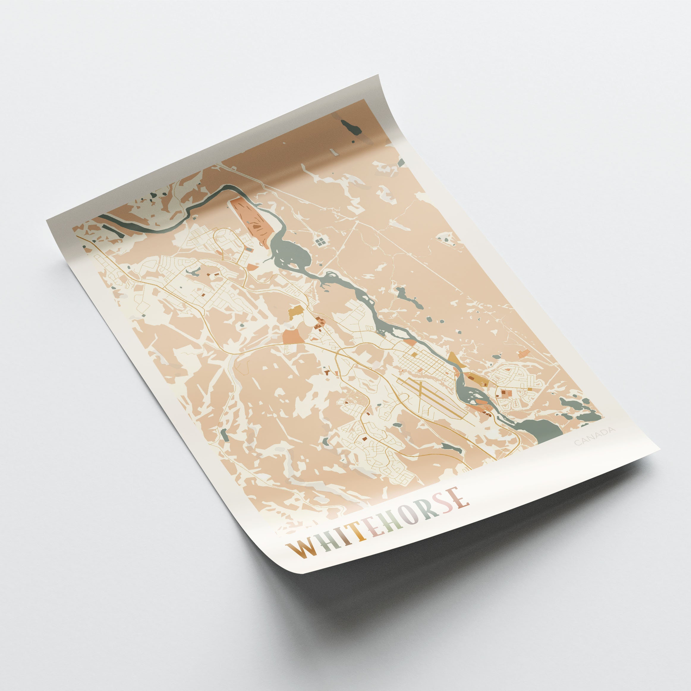 Whitehorse Map Poster, Whitehorse Wall Art, Whitehorse Poster ...
