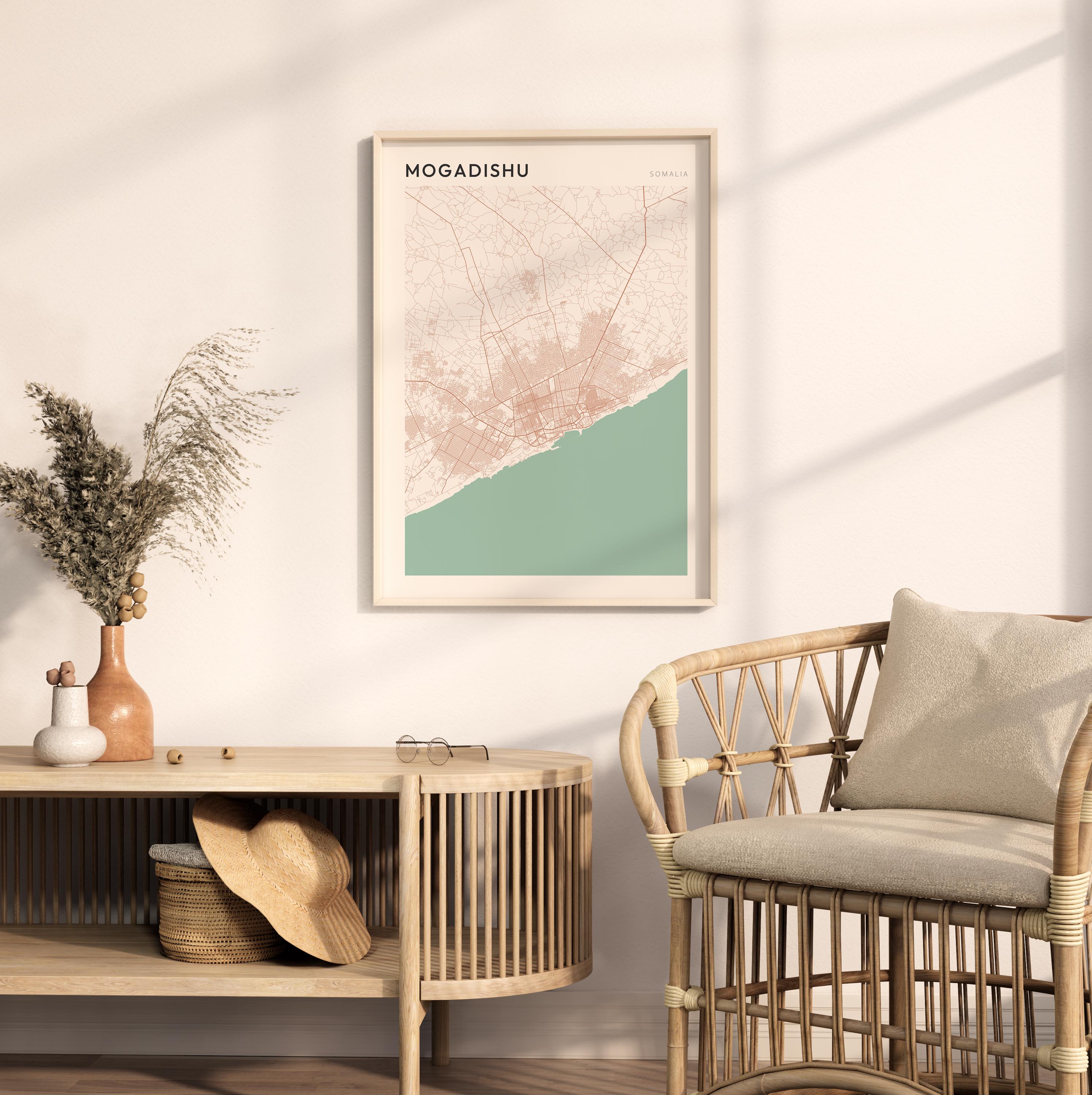 Mogadishu Map Poster, Mogadishu Print, Mogadishu Poster, Mogadishu Wall ...
