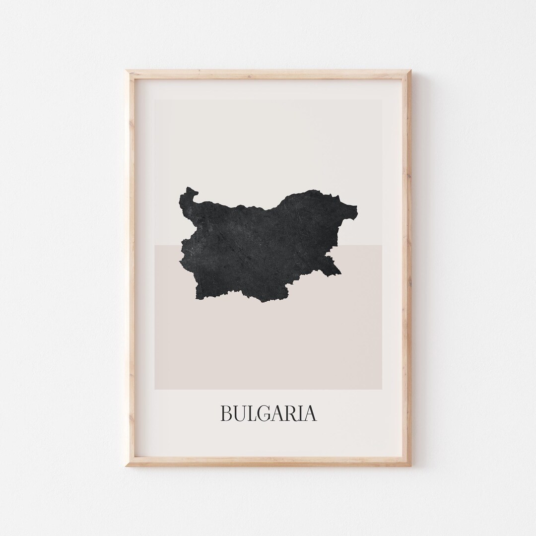 Bulgaria Map Poster, Bulgaria Print, Bulgaria Map Print Minimalist Boho ...