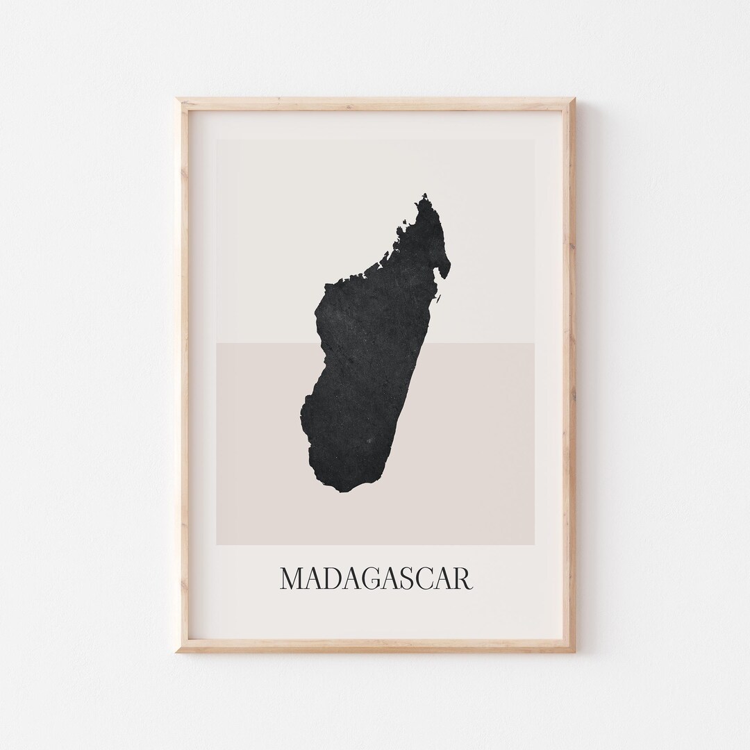 Madagascar Map Poster, Madagascar Print, Madagascar Map Print ...
