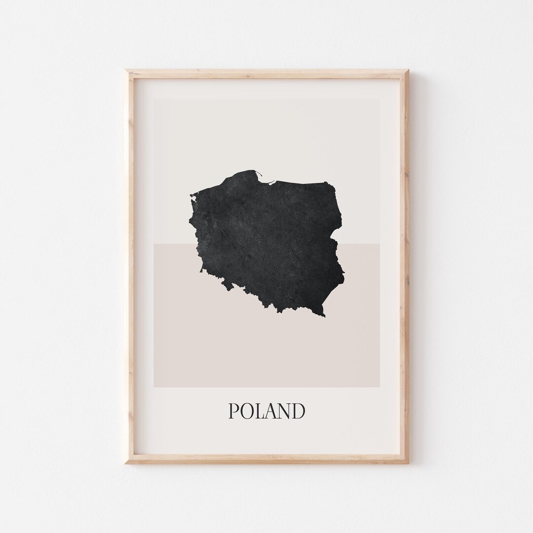 Poland Map Poster, Poland Print, Poland Map Print Minimalist Boho Wall ...