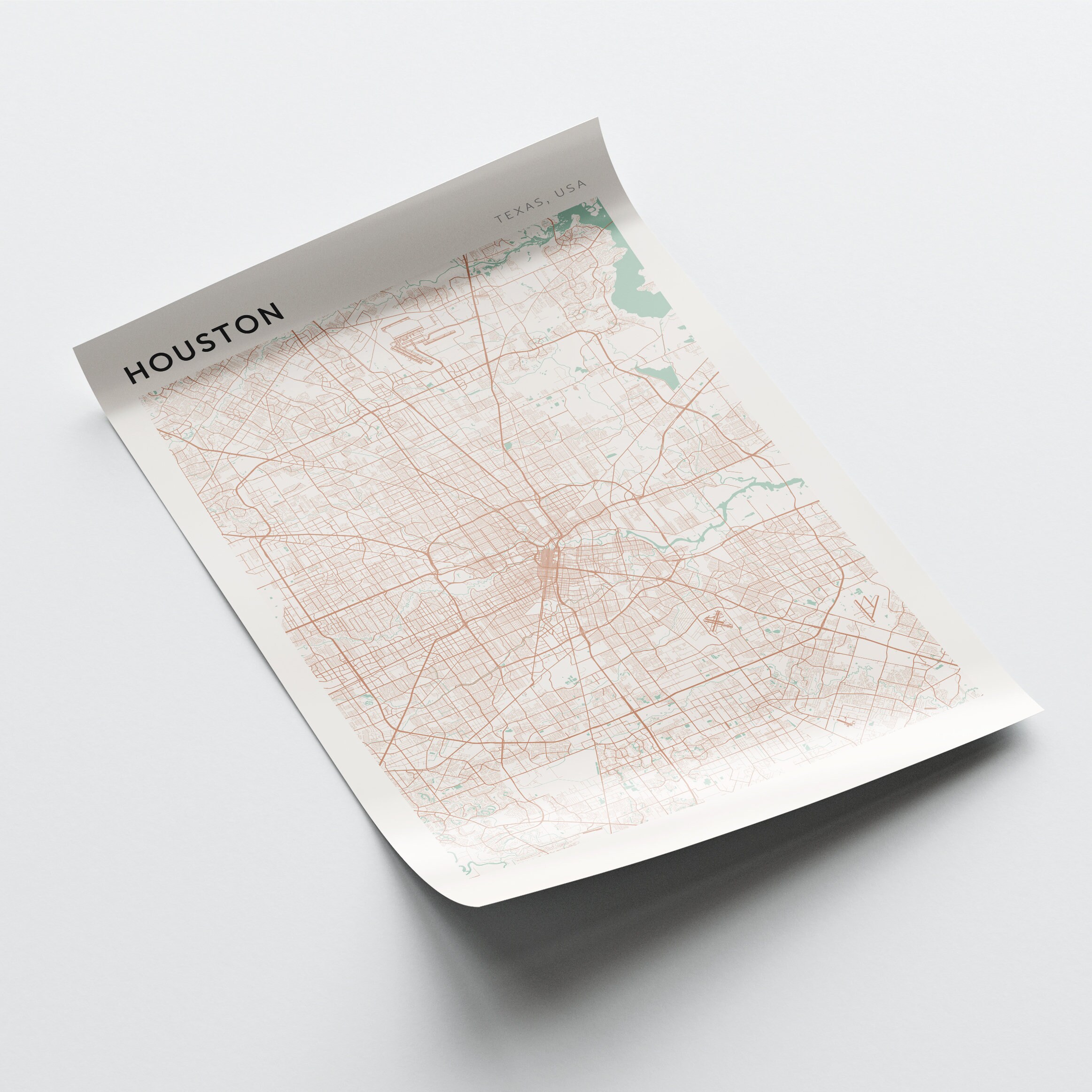 Houston Map Poster, Houston Poster, Houston Print, Houston Wall Art ...