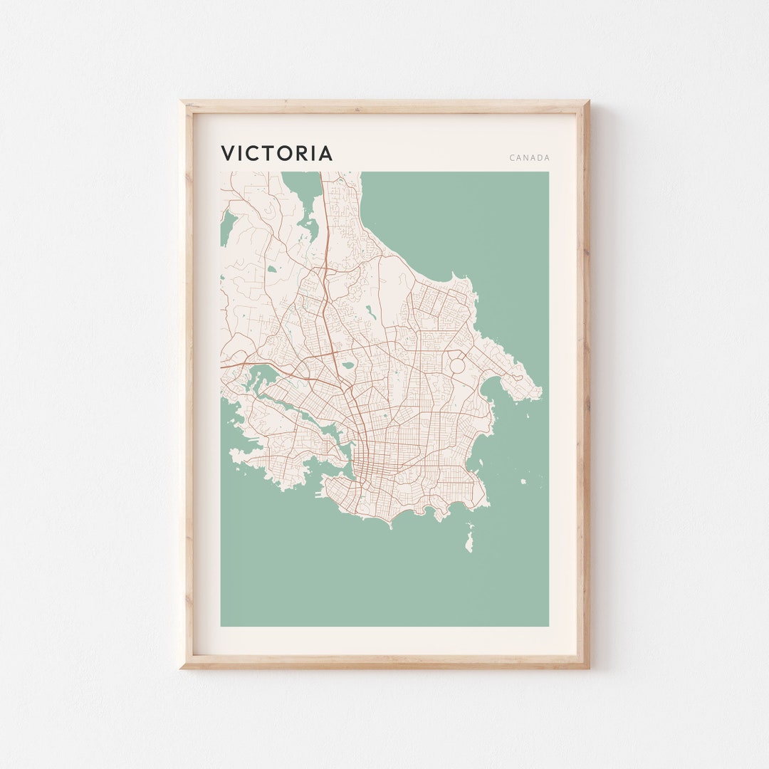 Victoria Map Poster, Victoria Wall Art, Victoria Map, Victoria Poster ...