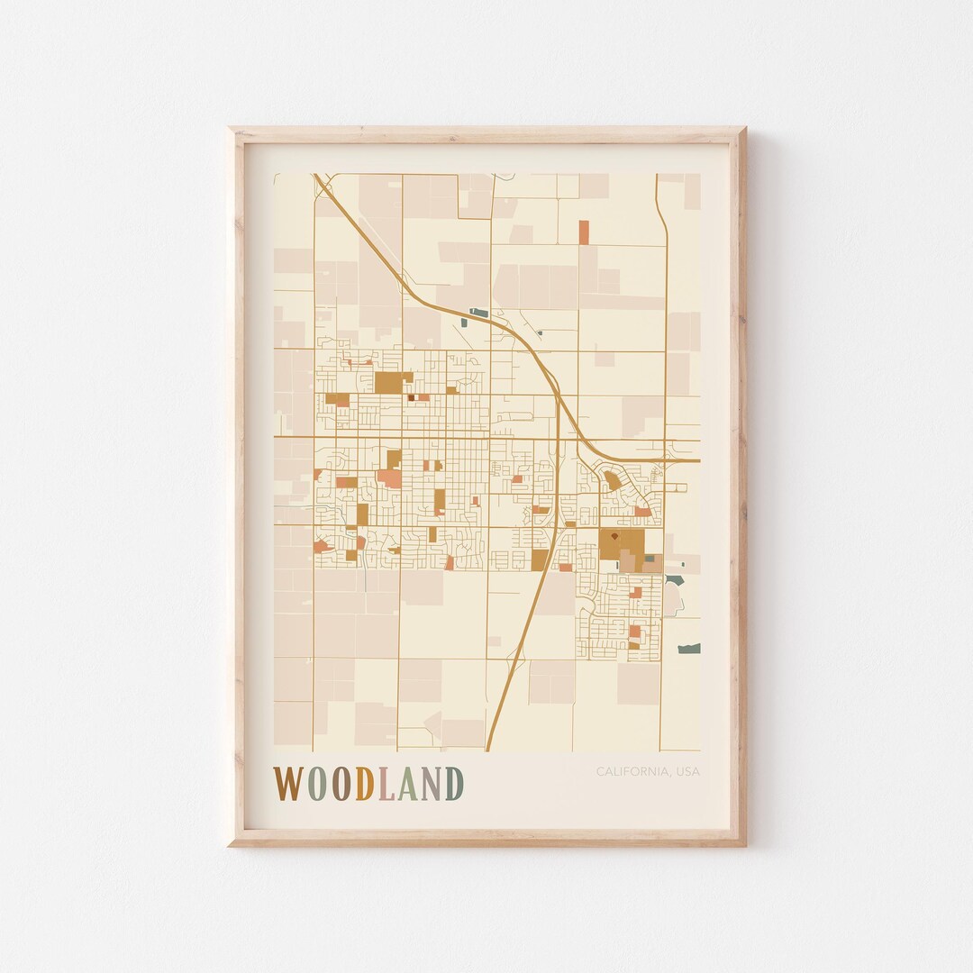 Woodland Map Poster, Woodland Print, Woodland Poster, Woodland Wall Art ...