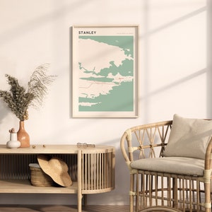 Stanley Map Poster, Stanley Wall Art, Stanley Map, Stanley Poster ...