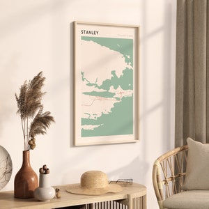 Stanley Map Poster, Stanley Wall Art, Stanley Map, Stanley Poster ...