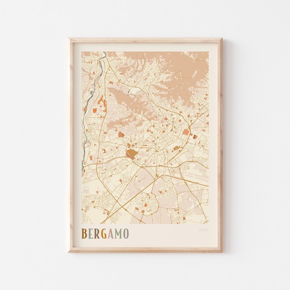 Bergamo Tourist Map Tourist Map Map Bergamo