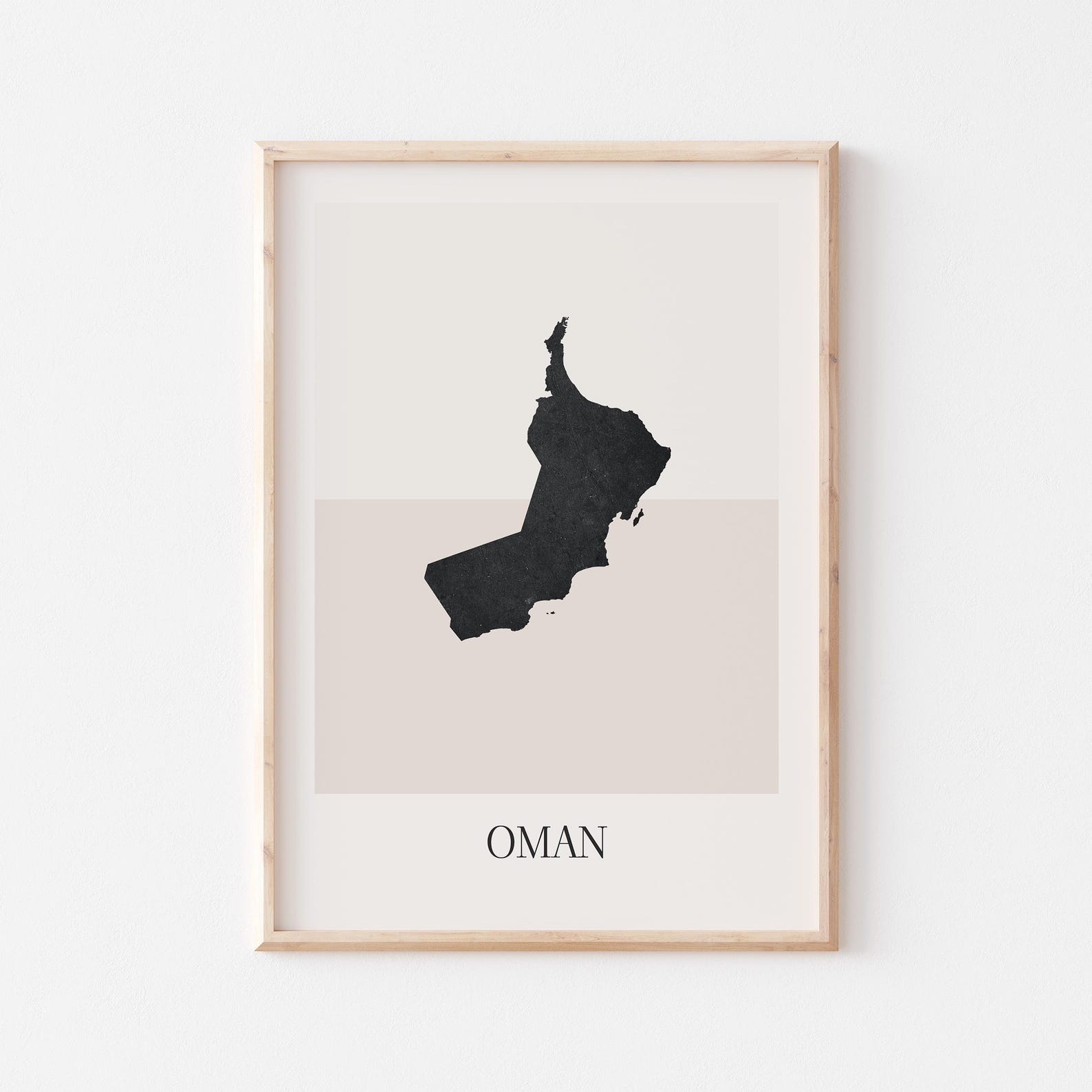 Oman Map Poster, Oman Print, Oman Map Print Minimalist Boho Wall Art ...