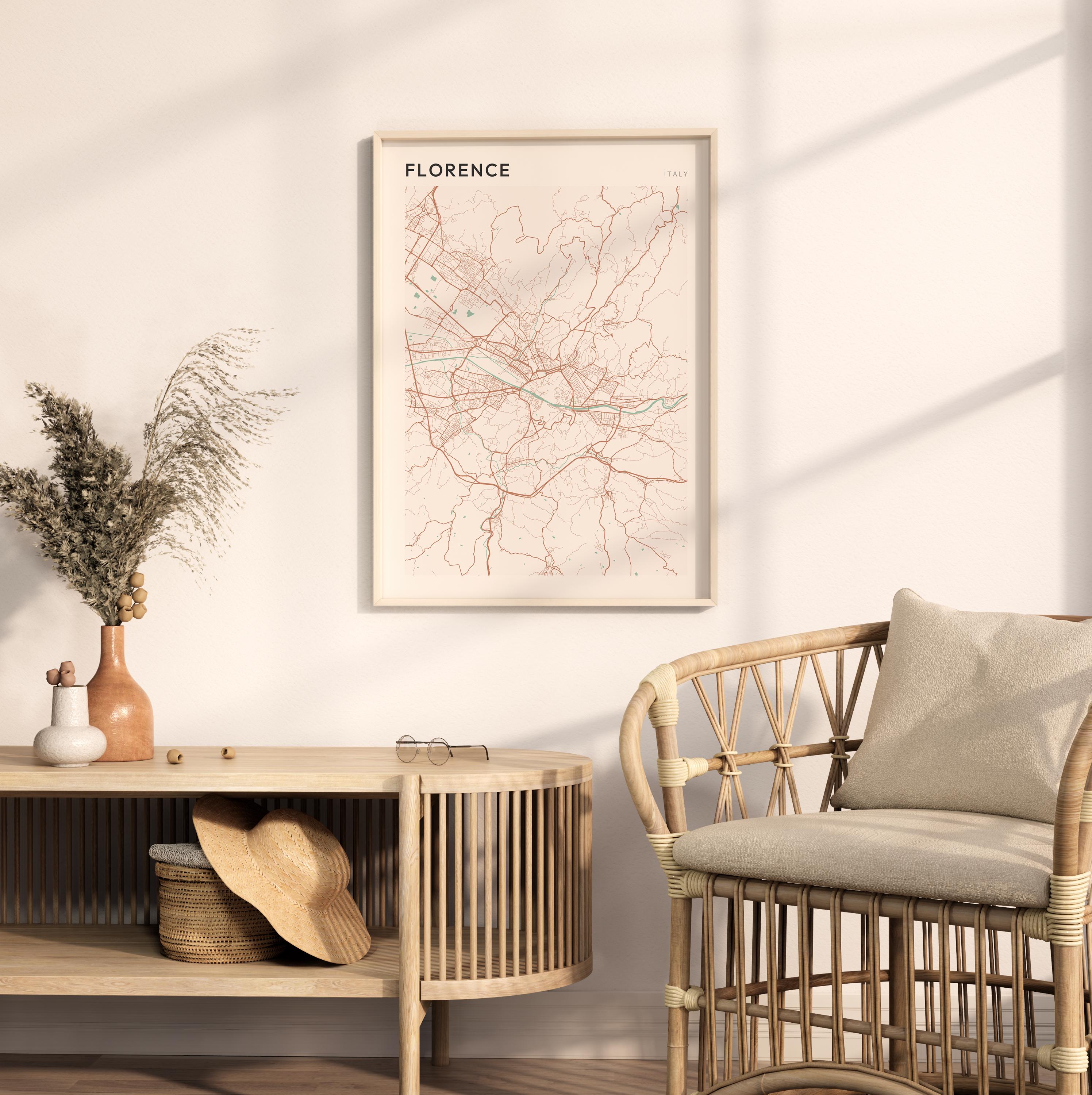 Florence Map Poster, Florence Print, Florence Poster, Florence Wall Art ...