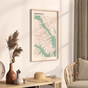 Annapolis Map Poster, Annapolis Print, Annapolis Poster, Annapolis Wall ...