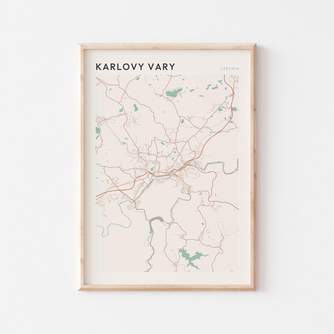 Karlovy Vary Map Poster, Karlovy Vary Print, Karlovy Vary Poster ...