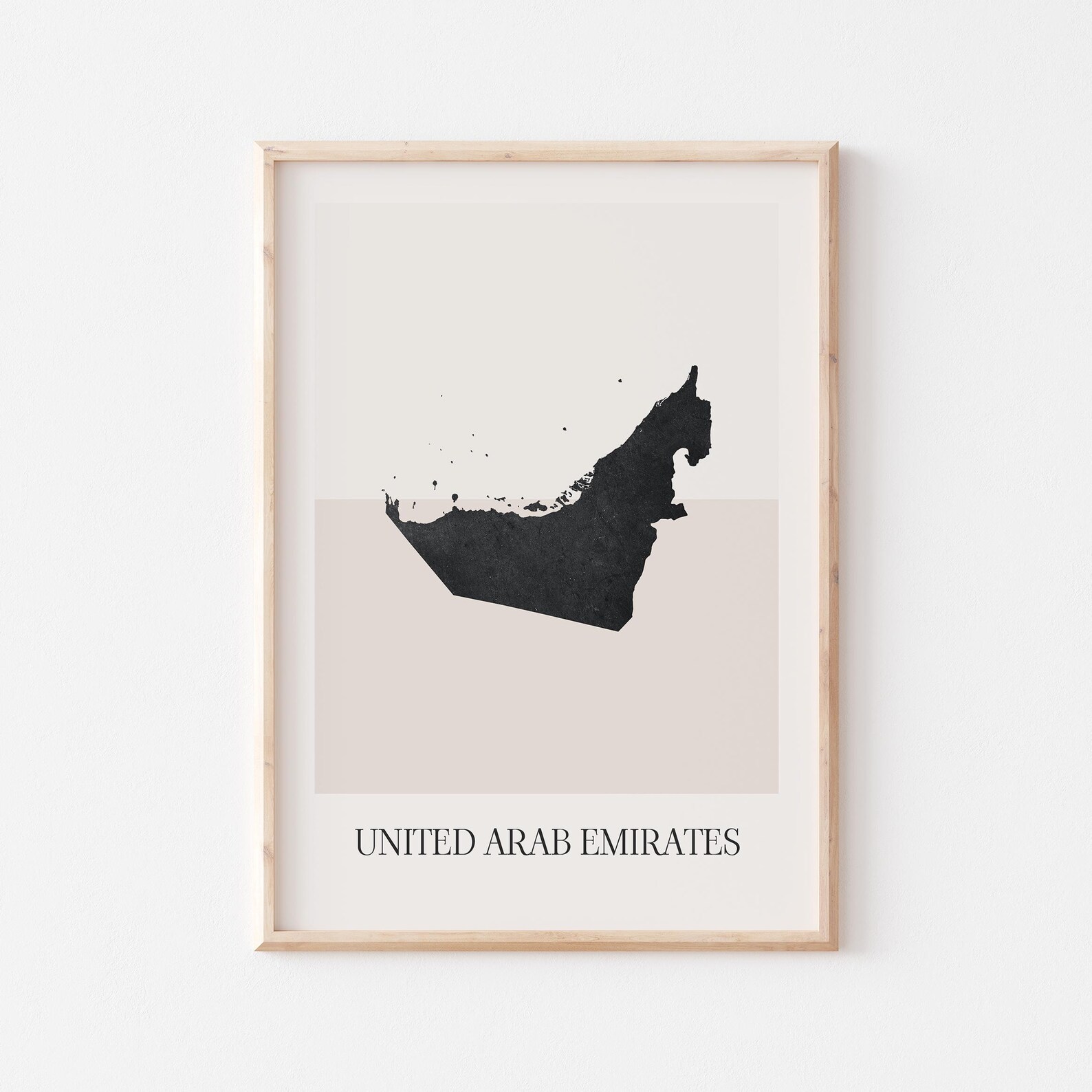 United Arab Emirates Map Poster, United Arab Emirates Print, United ...