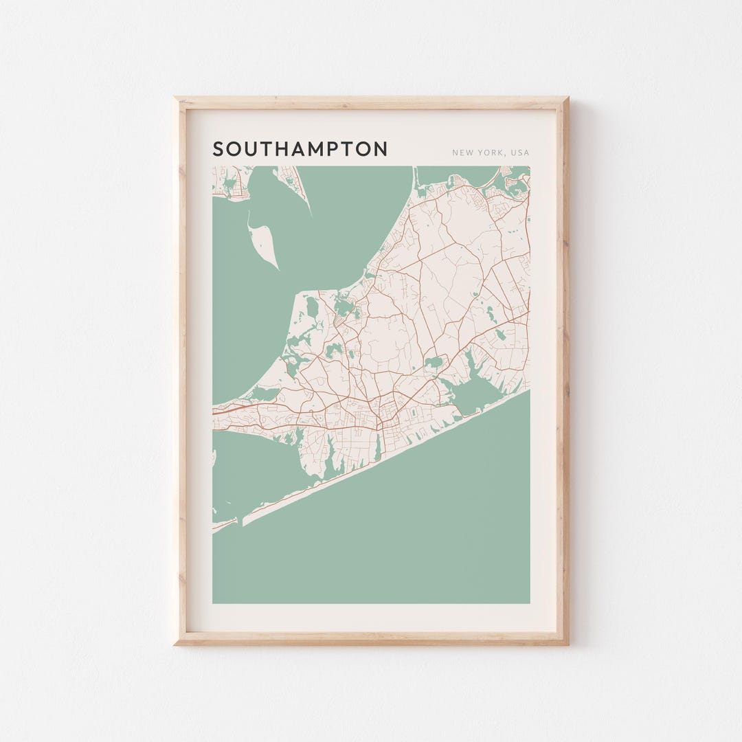 Southampton Map Poster, Southampton Print, Southampton Poster ...
