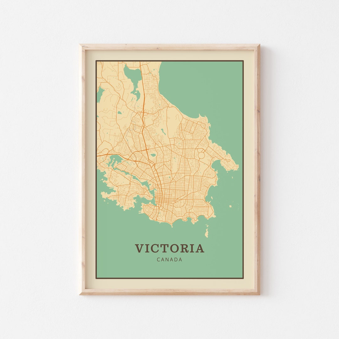 Victoria Map Poster, Victoria Wall Art, Victoria Map, Victoria Poster ...