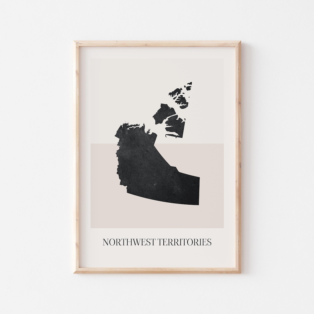 Northwest Territories Map Poster, Northwest Territories Print ...