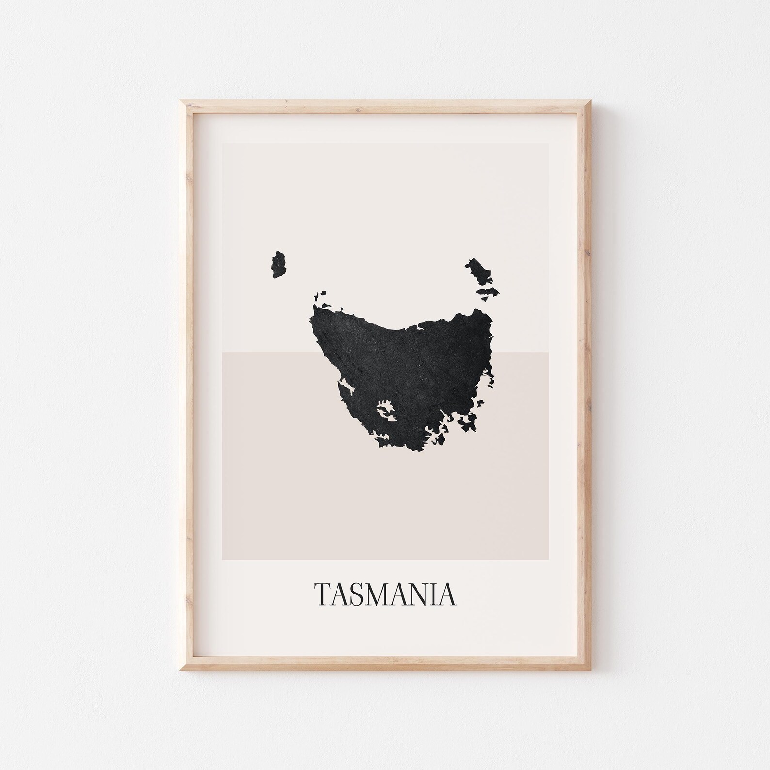 Tasmania Map Poster, Tasmania Print, Tasmania Map Print Minimalist Boho ...